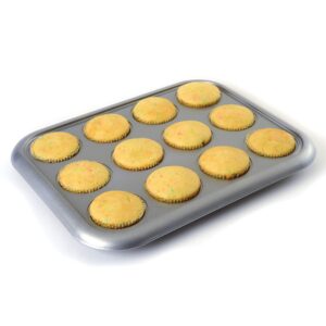 Norpro Nonstick More-Than-A-Muffin Pan, Standard, 12-Count, Grey