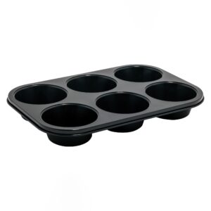 winco 6-cup non-stick muffin pan, tin plated, medium, aluminum