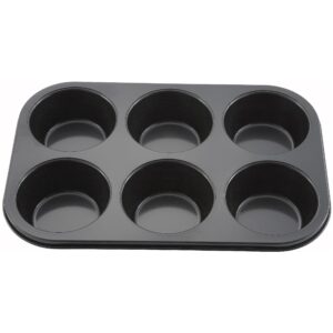 Winco 6-Cup Non-Stick Muffin Pan, Tin Plated, Medium, Aluminum