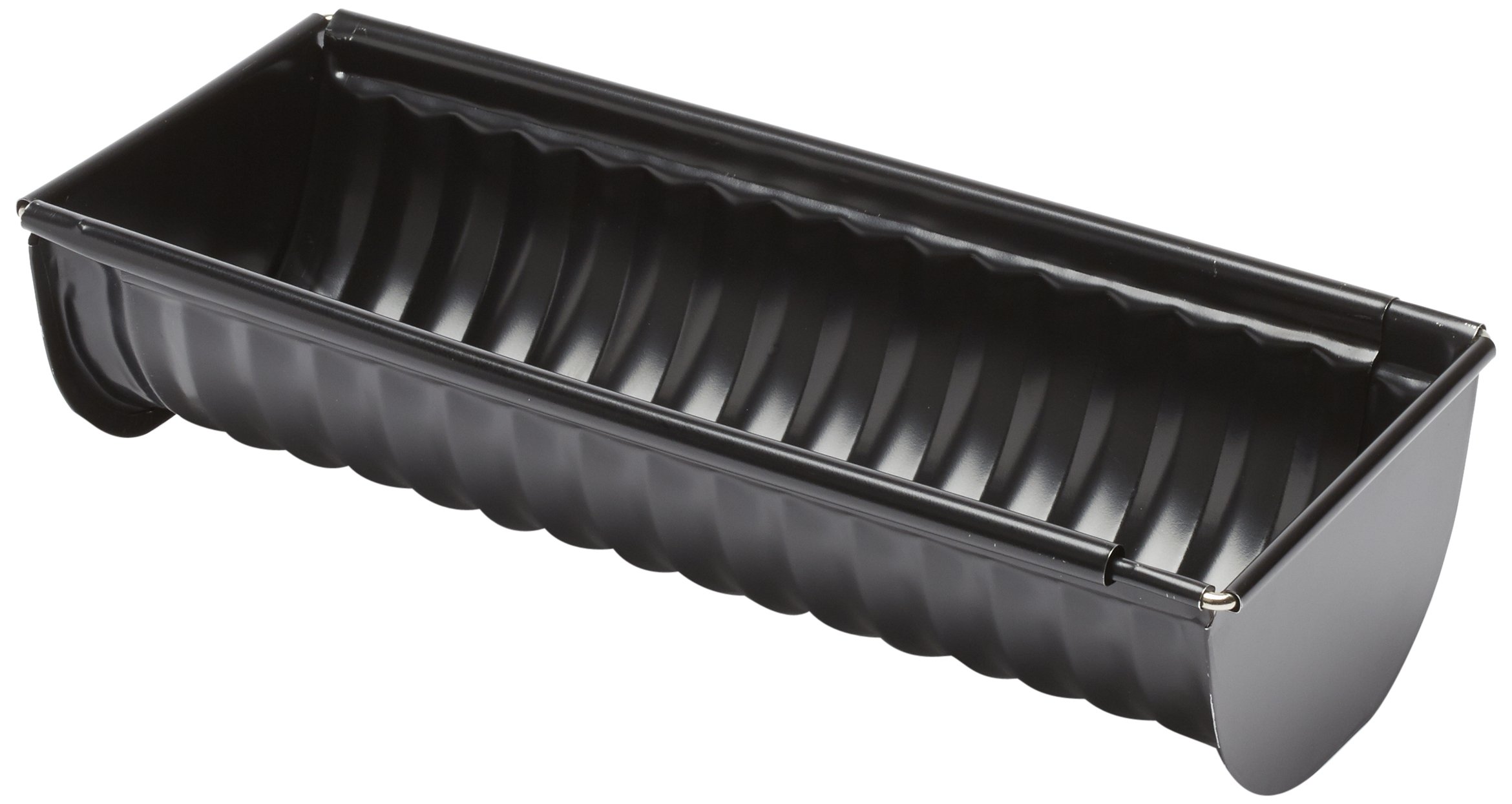 Patisse Nonstick Adjustable Wavy Log Tin, 7 1/8-Inch to 13 3/4-Inch, Black