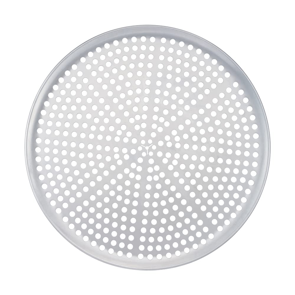 Norjac Pizza Pan with Holes, 12 Inch, 2 Pack, Restaurant-Grade, 100% Aluminum, Perforated Pizza Pan, Oven-Safe, Rust-Free.