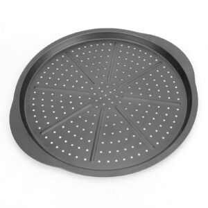 Beasea Pizza Pan for Oven, 13 Inch Nonstick Homemade Pizza Pan Tray with Holes Carbon Steel Round Pizza Bakeware Sheet for Restaurants and Homemade Oven Baking