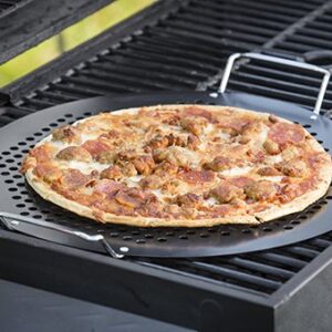 TableCraft BBQ Round Pizza Grilling Tray, Medium,Steel