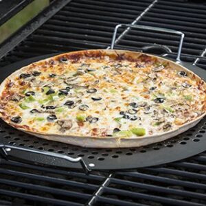 TableCraft BBQ Round Pizza Grilling Tray, Medium,Steel