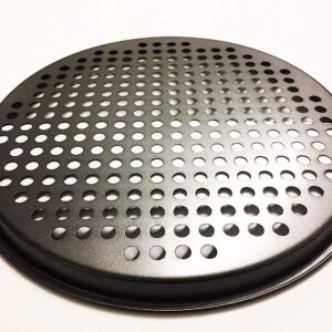 Pizza Pan with holes -Nonstick Carbon Steel Pizza Pan, Pizza pans，Pizza Tray Bakeware Perforated Round For Home Kitchen - PROFESSIONAL CLASS 32.5CM Diameter 12 3/4" INCHES with Fast Crisp Technology