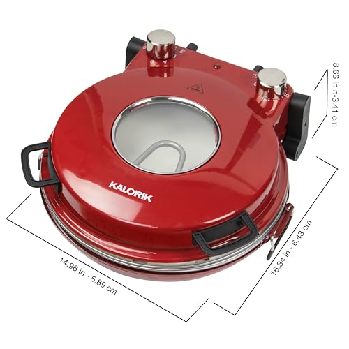 Kalorik Hot Stone Pizza Oven, Red (PZM 43618 R)