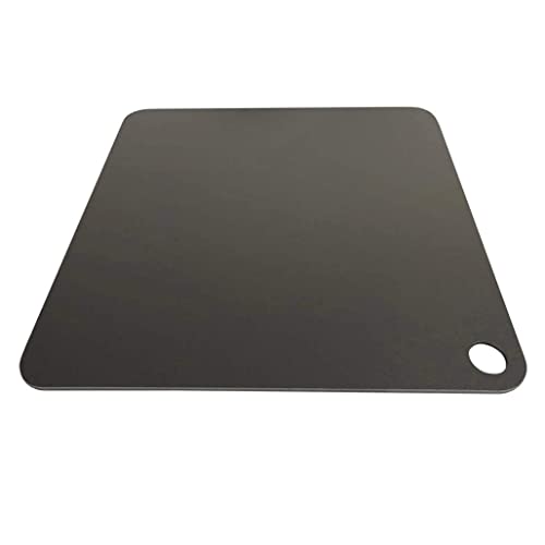 THERMICHEF by Conductive Cooking - Square Pizza Steel Plate for Oven Cooking and Baking (3/8" Deluxe, 16”x16” Square) - Made in USA