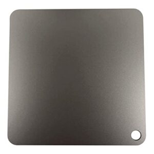 THERMICHEF by Conductive Cooking - Square Pizza Steel Plate for Oven Cooking and Baking (3/8" Deluxe, 16”x16” Square) - Made in USA