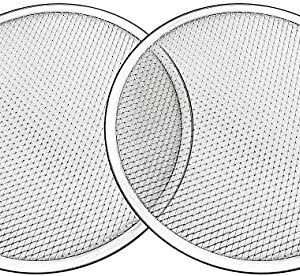 Tosnail 4 Pack 10 Inches Seamless Aluminum Pizza Screen Pizza Pan with Holes Pizza Mesh