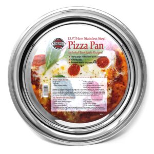 Norpro Stainless Steel Pizza Pan, 13-1/2-Inch, 13.5-Inch, Silver