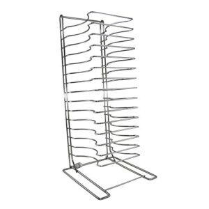 American Metalcraft 19029 Chrome-Plated Steel Standard Pizza Rack, 15 Slots, Silver