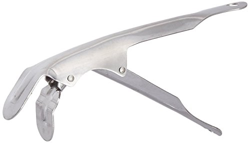 New Star Foodservice 50479 Deep Pizza Tray Pan Gripper Holder, 8", Silver