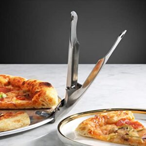 New Star Foodservice 50479 Deep Pizza Tray Pan Gripper Holder, 8", Silver