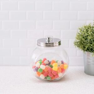 57oz / 1.7L - Airtight Glass Candy Jar Cookie Jar - Cookie Jars with Lids / Candy Jars with Lids Apothecary Jars – Laundry Room Laundry Pods Container Laundry Storage Organizer Laundry Pod Container