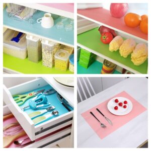 6 Pcs Refrigerator/Shelf Liner Refrigerator mats Cabinet Liner Shelf Liners for Kitchen cabinets Refrigerator Shelf Liners for Glass Shelves Plastic Shelf/Drawer Liner