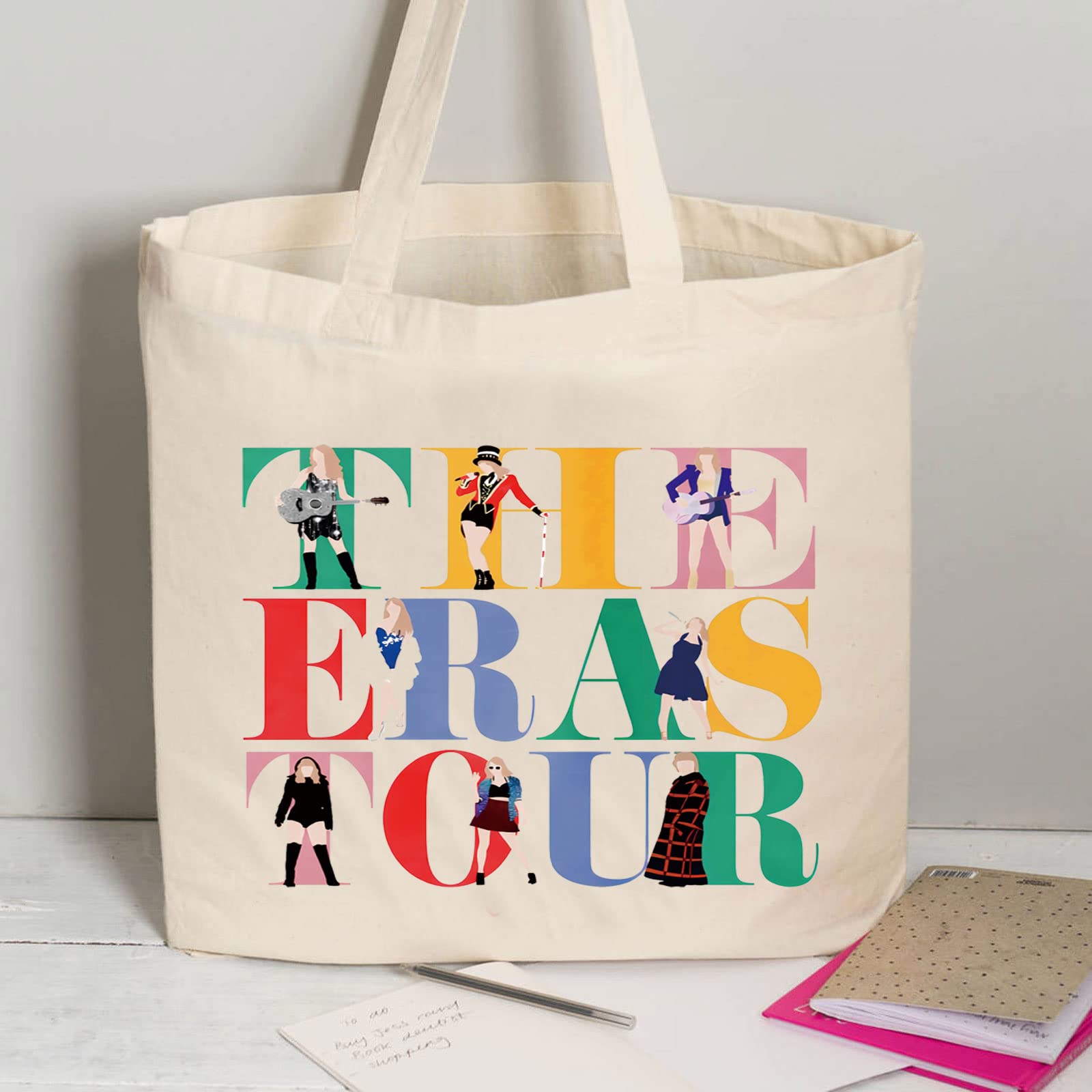 TOBGB Gifts For Singer Gifts Singer Song Lyric Inspired Tote Bag Singer's Merchandise Singer Fan Gifts Music Lover Tote (Singer Tote)