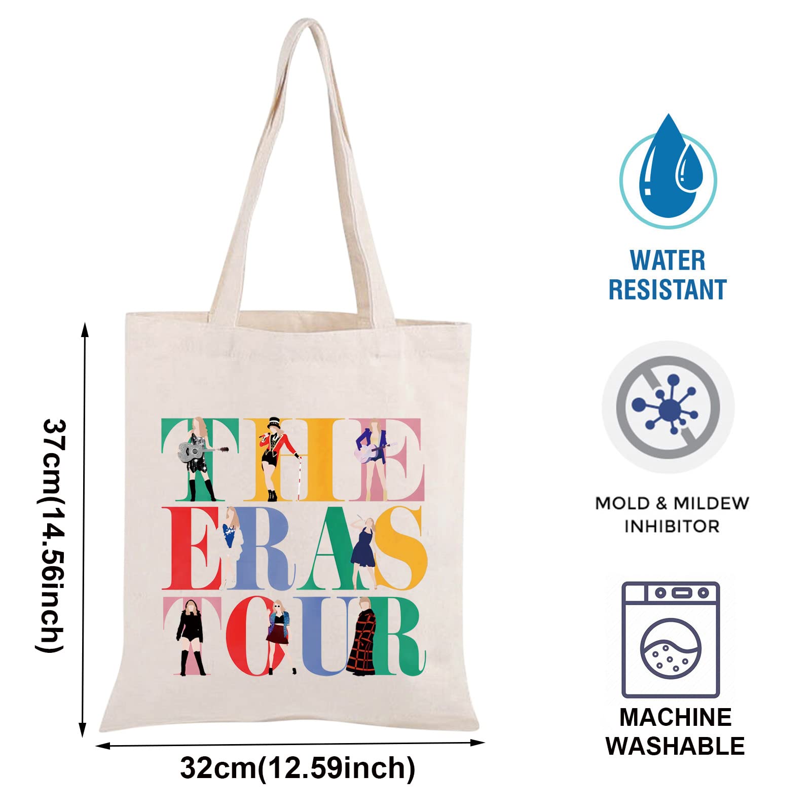 TOBGB Gifts For Singer Gifts Singer Song Lyric Inspired Tote Bag Singer's Merchandise Singer Fan Gifts Music Lover Tote (Singer Tote)