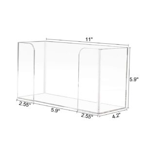 Commercial Paper Towels Holder, DYCacrlic Clear Acrylic Paper Towel Dispenser Holder fit for C-fold,tri-fold and Multi-fold Commercial Paper Towels