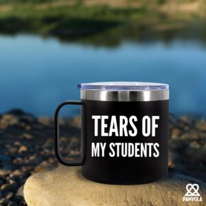 Tears Of My Students Teacher Gifts From Students Funny Professor Graduation Teacher Appreciation Day 304 Stainless Steel Vacuum Insulated Camping Travel Thermal Mug Coffee Cup 14oz With Handle Lid