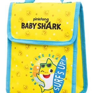 Baby Shark Backpack Set Toddlers Nursery Bag 4 Piece Lunch Box Water Bottle Pencil Case