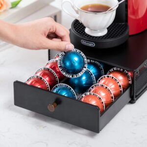 Rice rat Vertuo Capsule Holder Drawer for Nespresso with Handle (30 Pods)