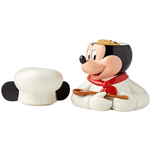 Enesco Disney Ceramics Chef Mickey Mouse Cookie Jar, 11 Inch, Multicolor