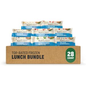 nutrisystem frozen lunch bundle - lunch entrees to support healthy weight loss - 28 count