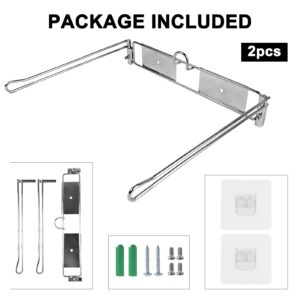 2 Pack T-Shirt Bag Rack，Store Bagging Stand，T-Shirt Bags Holder Wall Mount Plastic Grocery Bag Holder/Dispenser, Plastic Bag Holder for T Shirt Bags, Hanging Bag Holder for Supermarket,Farmers Market