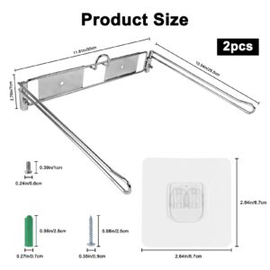 2 Pack T-Shirt Bag Rack，Store Bagging Stand，T-Shirt Bags Holder Wall Mount Plastic Grocery Bag Holder/Dispenser, Plastic Bag Holder for T Shirt Bags, Hanging Bag Holder for Supermarket,Farmers Market