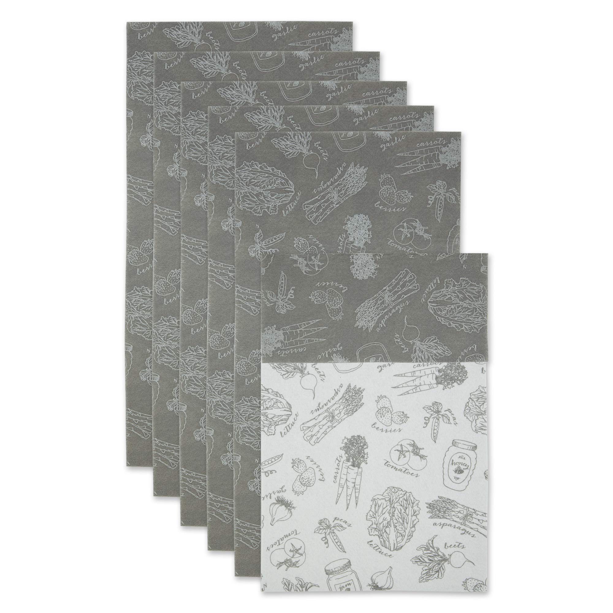 DII Fridge Liner Collection Non-Adhesive, Cut to Fit, Gray Market, 12x24, 6 Piece