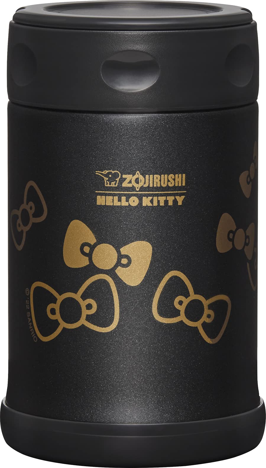 Zojirushi SW-EAE50KTBA Stainless Steel Food Jar, 17-Ounce, Hello Kitty Collection Black