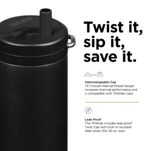 Klean Kanteen TKWide 20oz (w/Twist Cap) - Black