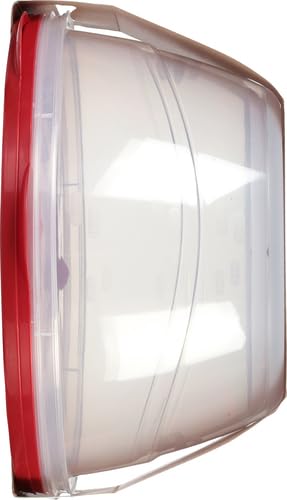 Rubbermaid TakeAlongs Serving Bowl Food Storage Containers, 15.7 Cup, Tint Chili, 2 Count