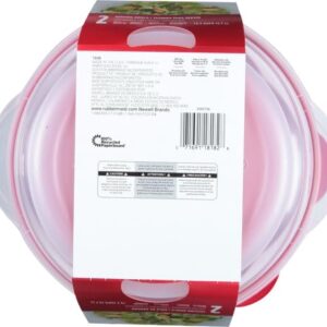 Rubbermaid TakeAlongs Serving Bowl Food Storage Containers, 15.7 Cup, Tint Chili, 2 Count