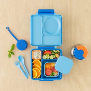 OmieBox Silicone Leakproof Snack Containers To Go, Food Storage Containers with Lid, School Lunch Bento Container - BPA Free, Airtight, Dishwasher and Freezer Safe, Oven Safe - 9.4 ounces