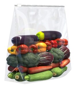 [ 10 count ] super big bag x- large thick plastic bag - expandable bottom - slider top - 5 gallon size - 3.5 mill - for food, freezer, travel, organizaton, storage, moving, etc,