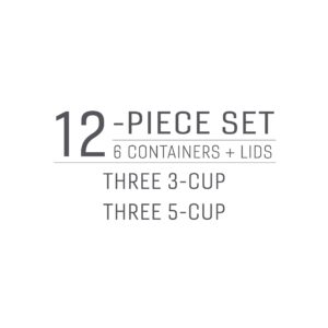 Rubbermaid EasyFindLids with Press & Lock Leak Proof Lids Food Storage Set, Meal Prep Containers, 12 Piece, Clear