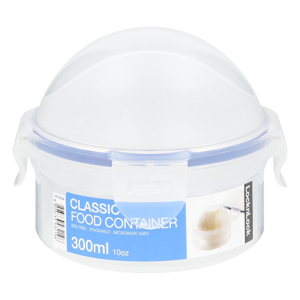 LocknLock Easy Essentials Food Storage lids/Airtight containers, BPA Free, Onion-10 oz, Clear