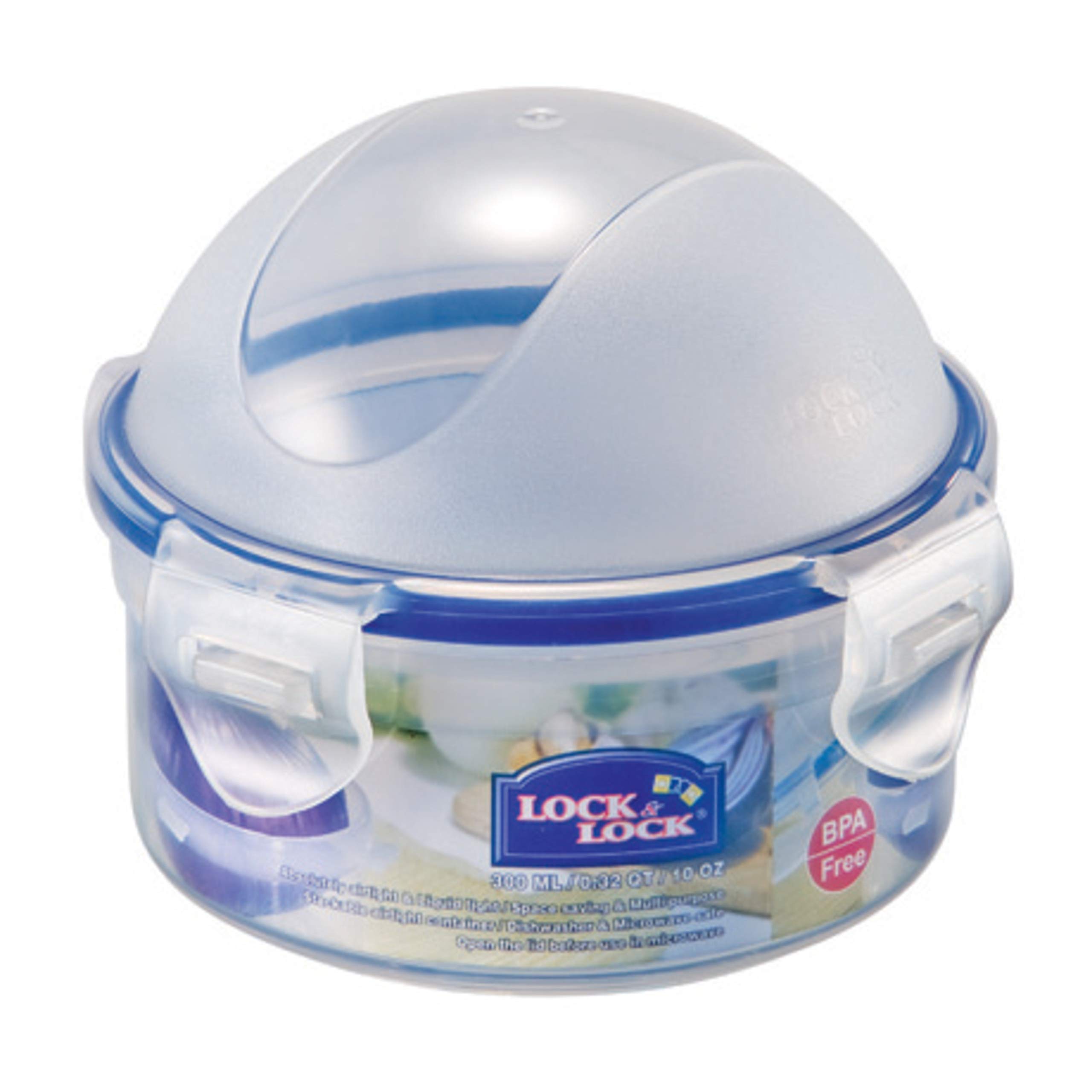 LocknLock Easy Essentials Food Storage lids/Airtight containers, BPA Free, Onion-10 oz, Clear