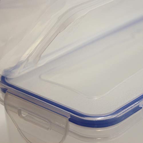 Plastic Storage Container for 2lbs Cooked or Uncooked Bacon, Meat, Food - Fresh Seal - Refrigerator, Freezer, Dishwasher, and Microwave Safe. Food Grade BPA Free