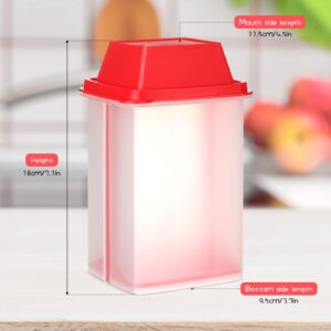 CHENGU Jalapeno Container Pickle Containers with Strainers Pickle Jar Containers Square Jalapeno Dispenser Large Pickle Keeper Pickled Food Container for Home Kitchen Supplies (Red)