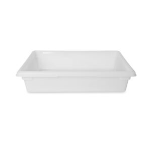 Rubbermaid Commercial Products Food Storage Box/Tote for Restaurant/Kitchen/Cafeteria, 8.5 Gallon, White (FG350800WHT)