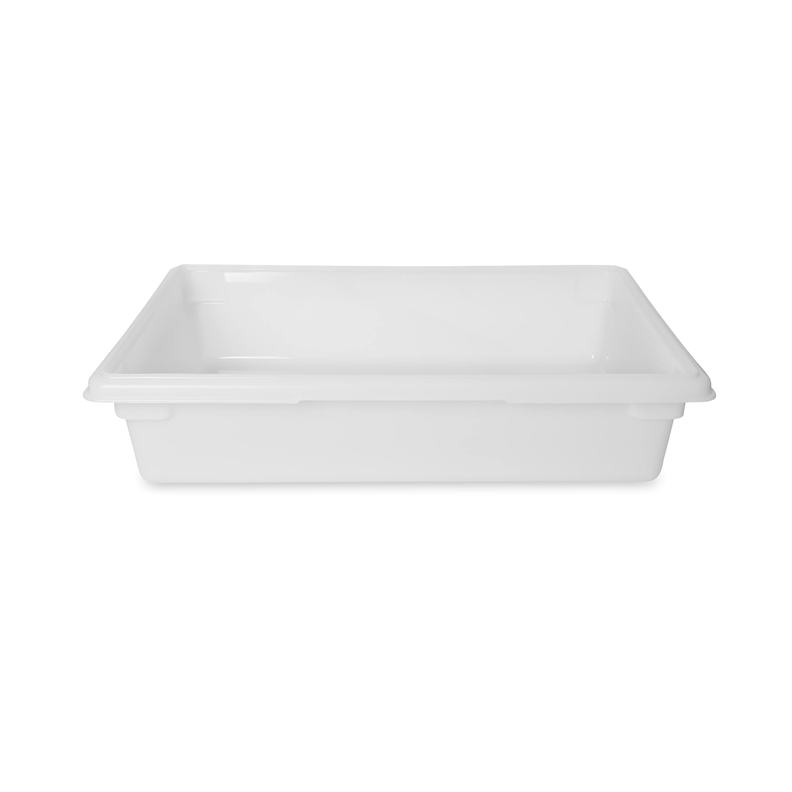 Rubbermaid Commercial Products Food Storage Box/Tote for Restaurant/Kitchen/Cafeteria, 8.5 Gallon, White (FG350800WHT)