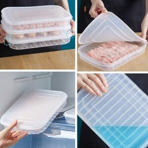 HXYCNNA Bacon Container for Refrigerator, Lunch Meat Container for Refrigerator, Bacon Keeper, Deli Meat Storage Containers, Kitchen Food Storage Containers With Lids Airtight (2 Pack)