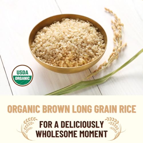 Mountain High Organics Certified Brown Long Grain Rice 6 Gallon/40 Lb Bucket