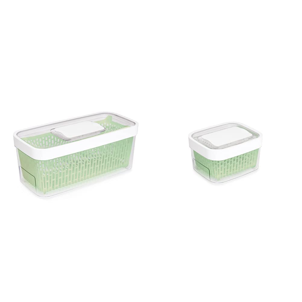 OXO Good Grips GreenSaver Produce Keeper - Large,White and OXO, Good Grips Storage Container