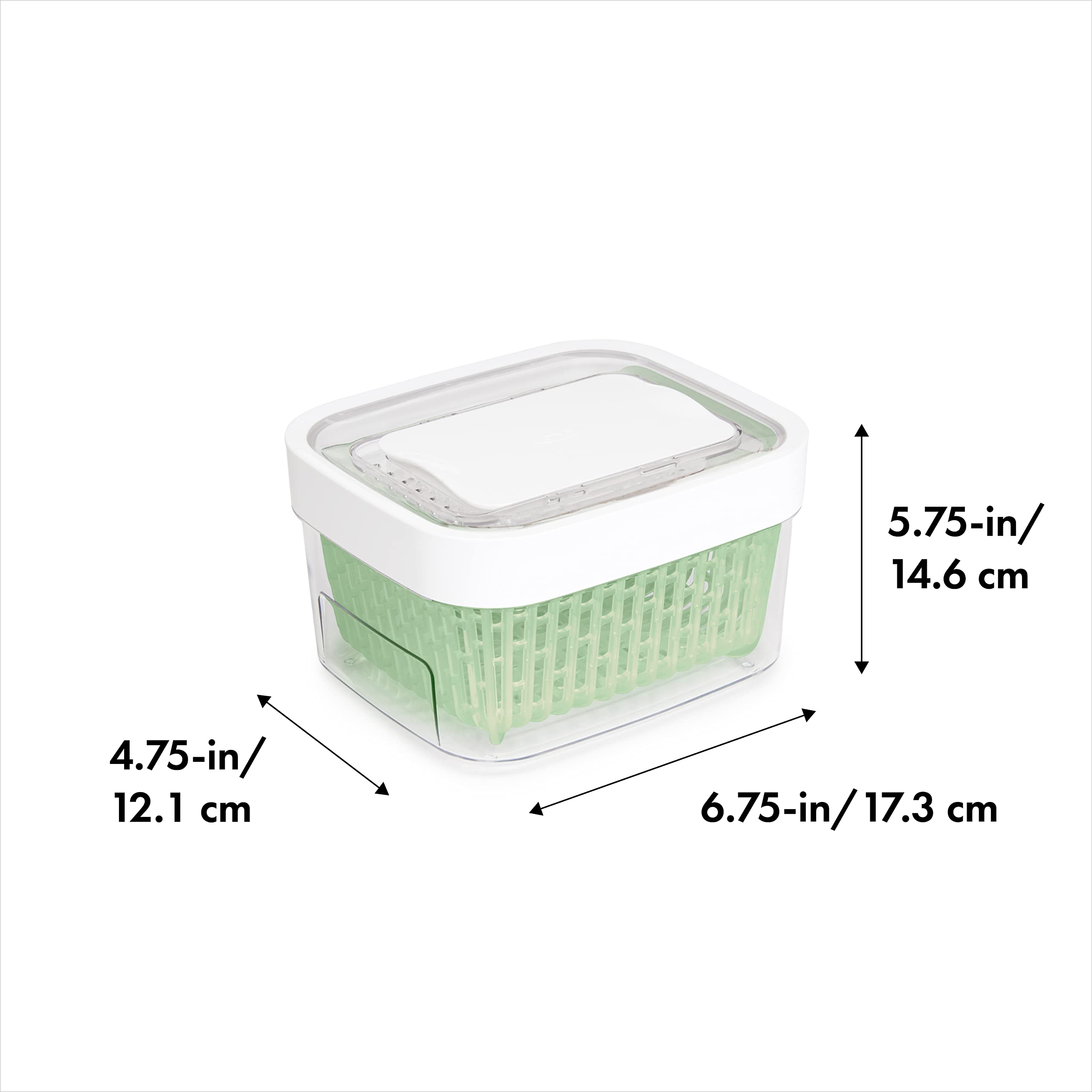 OXO Good Grips GreenSaver Produce Keeper - Large,White and OXO, Good Grips Storage Container