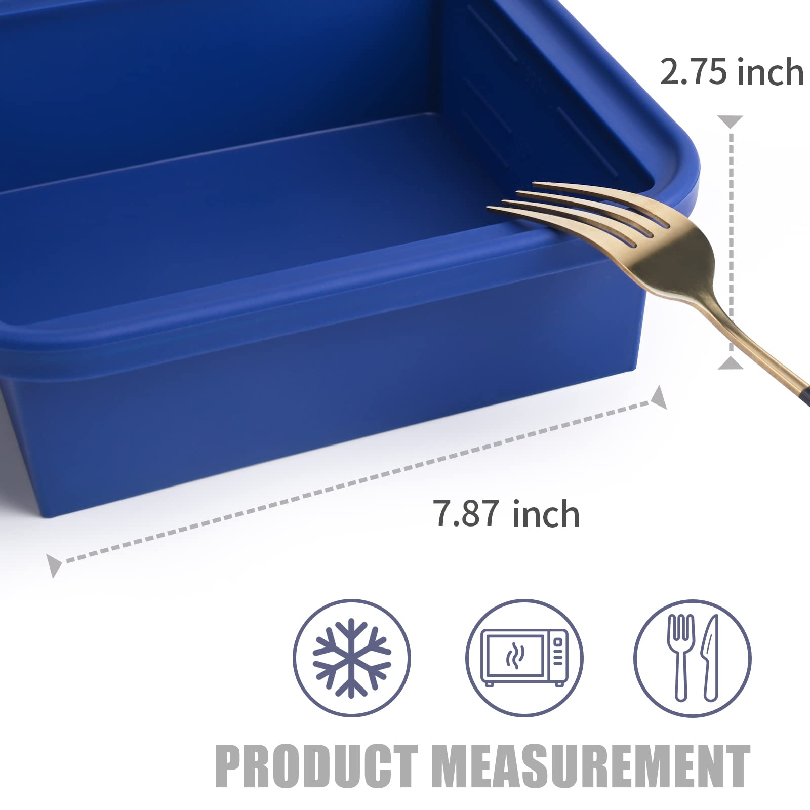 Kinggrand Kitchen 4-Cup Silicone Freezer Tray with Lid - 2 Pack - Make 2 Perfect 4-Cup Portions - Easy Release Molds for Food Storage & Freeze Soup, Broth, Stew or Sauce