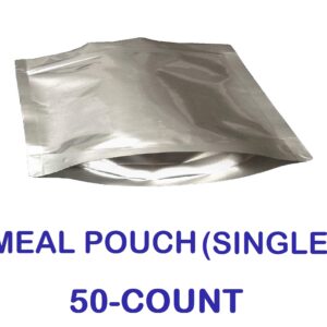 Pleasant Grove Farm 7 Mil Zip Lock Mylar Bags Stand Up Gusseted Pouch (50, MEAL POUCH (SINGLE) 8.5 x 6.5 x 2)