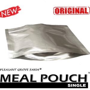 Pleasant Grove Farm 7 Mil Zip Lock Mylar Bags Stand Up Gusseted Pouch (50, MEAL POUCH (SINGLE) 8.5 x 6.5 x 2)